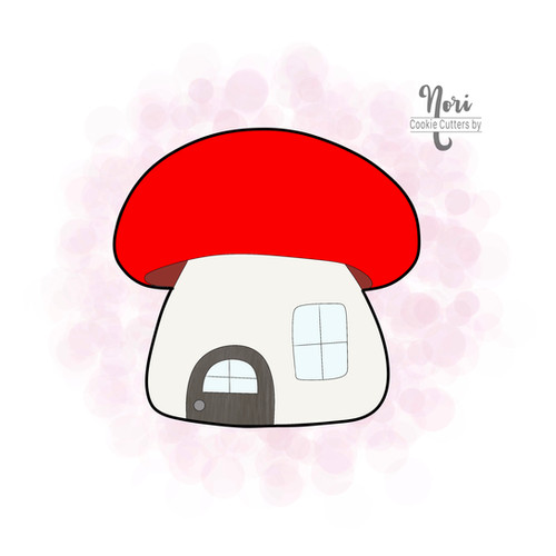 Mushroom House Cookie Cutter - CN1839 | CC by Nori