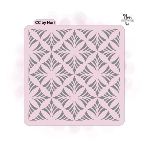 Geometric Fan Pattern Stencil - CNP0037 | CC by Nori