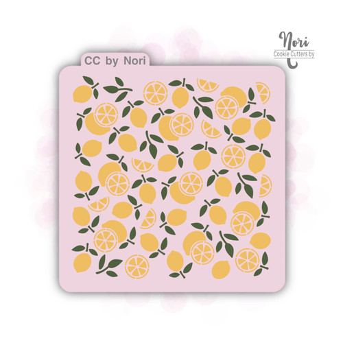 Lemons 3 Single Layer or Layered Stencil - CNP0108 | CC by Nori