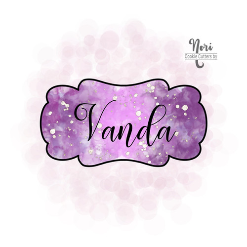 Vanda Plaque Cookie Cutter - CN0940 | CC by Nori