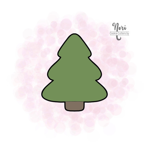 Chubby Pine Tree Cookie Cutter - CN1187 | CC by Nori