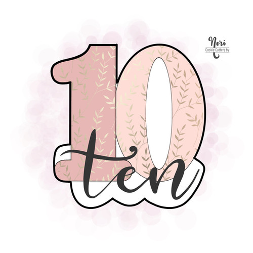 Number 10 Cookie Cutter - CN0659 | CC by Nori