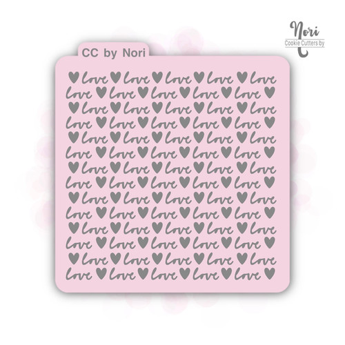 Love Pattern Stencil - CNP0117 | CC by Nori