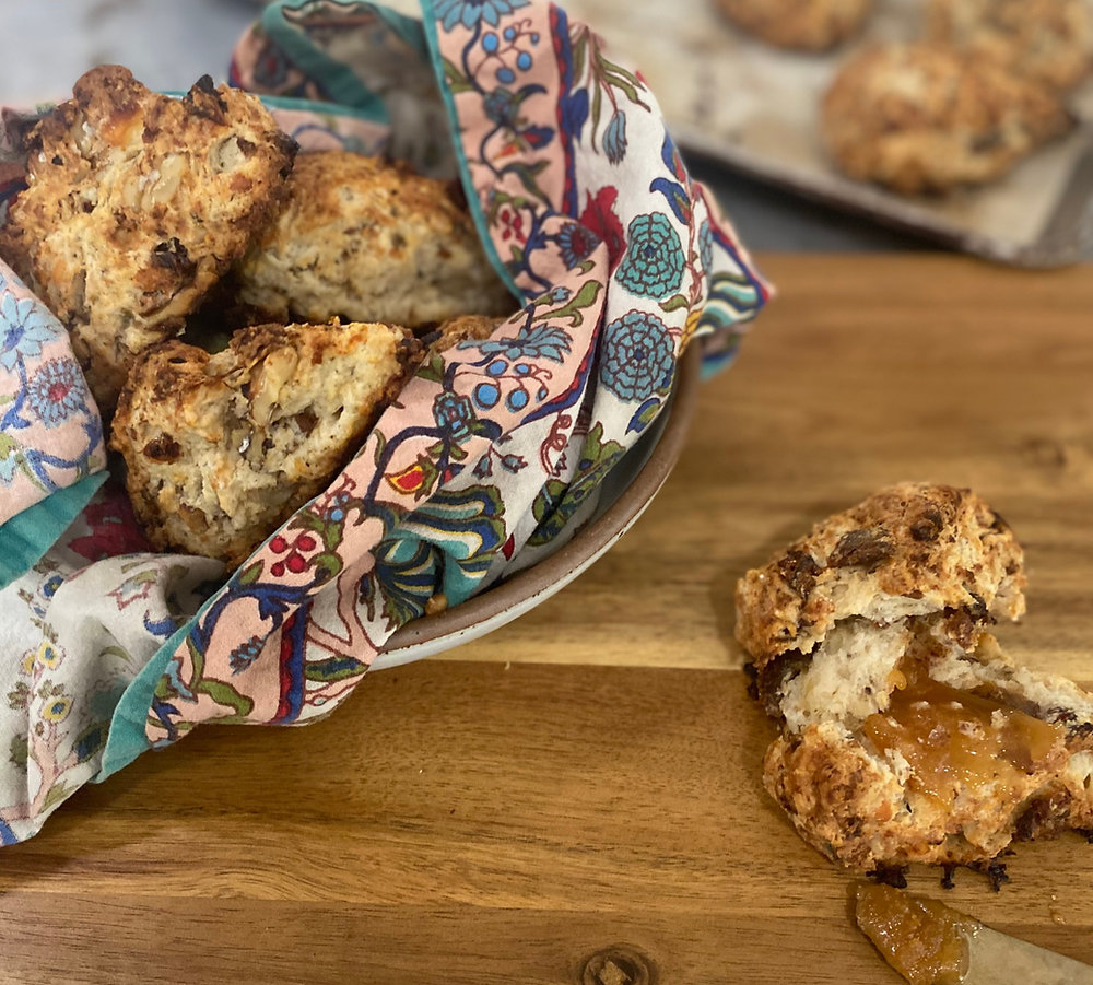 BLUE CHEESE, DATE + HONEY BISCUIT