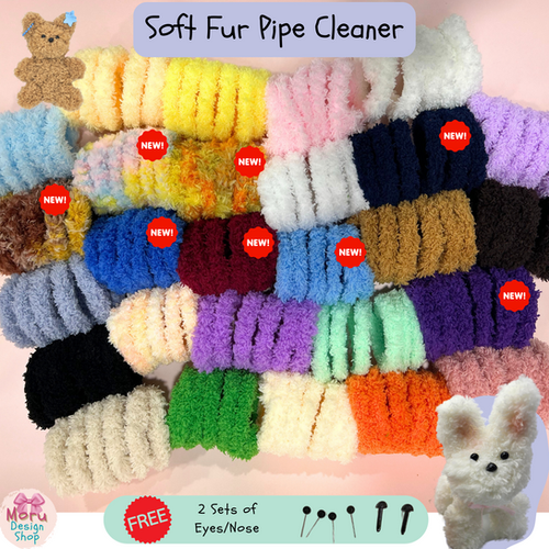 Teddy Moru - Basic Type/ Soft and furry pipe cleaner | Moru Design Shop