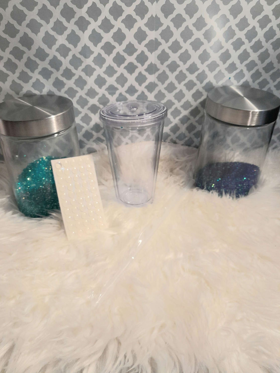 Transparent rhinestone tumbler kit - (Predrilled) | saehbodybuttahllc