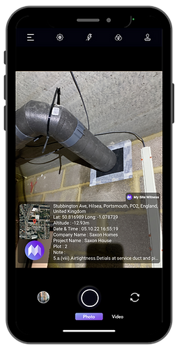 Part L Photo Evidence App | My Site Witness