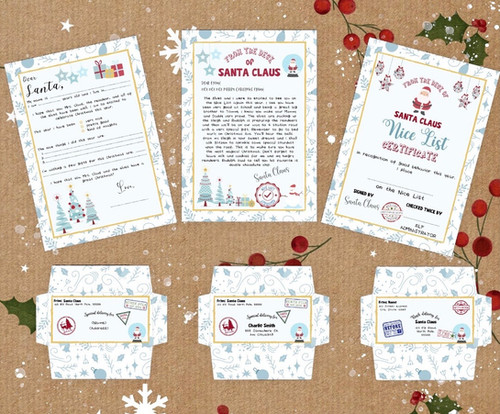 Santa Letter Pack - Personalised from North Pole | Kara Creations