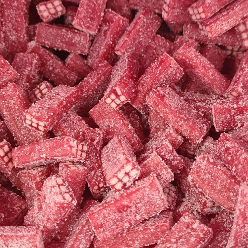 Strawberry Bricks 100g | thejollylollytrolley