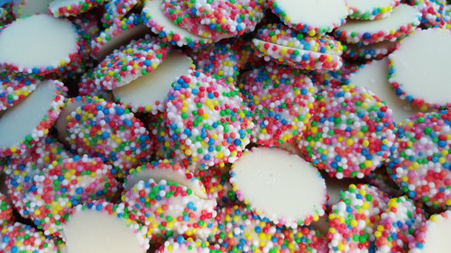 White Chocolate Freckles 100g | thejollylollytrolley