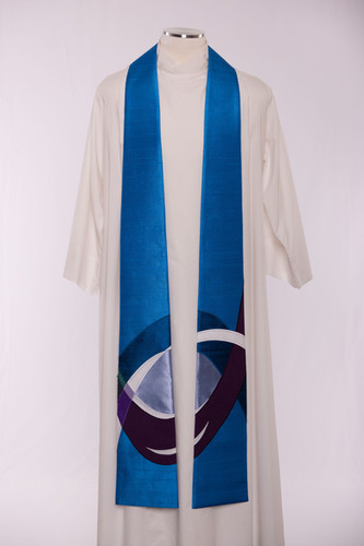 En Christo Stole for Advent | Handmade Clergy Advent Stole