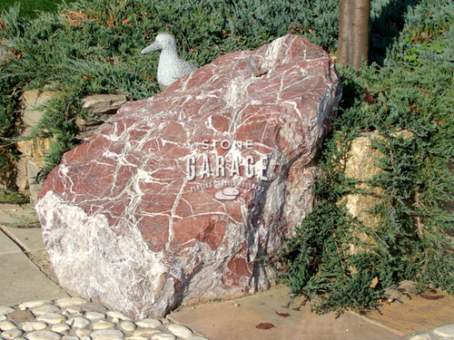 Red Royal Boulder | Stone Garage