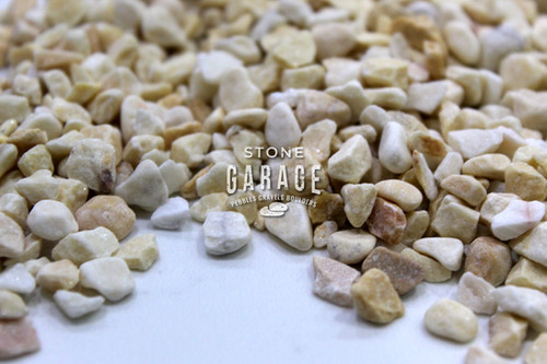 Yellow White Chipping Gravels | Stone Garage