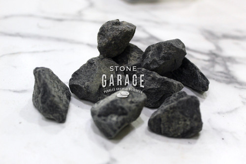 Dark Grey Natural Rock | Stone Garage