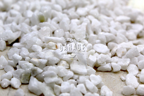 Crystal White Chipping Gravels | Stone Garage