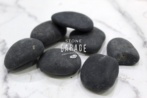 Dark Grey River Pebbles | Stone Garage