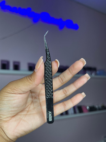 90 degree Angle Tweezers “None Fiber Tip” | A Marshay Beauty Bar