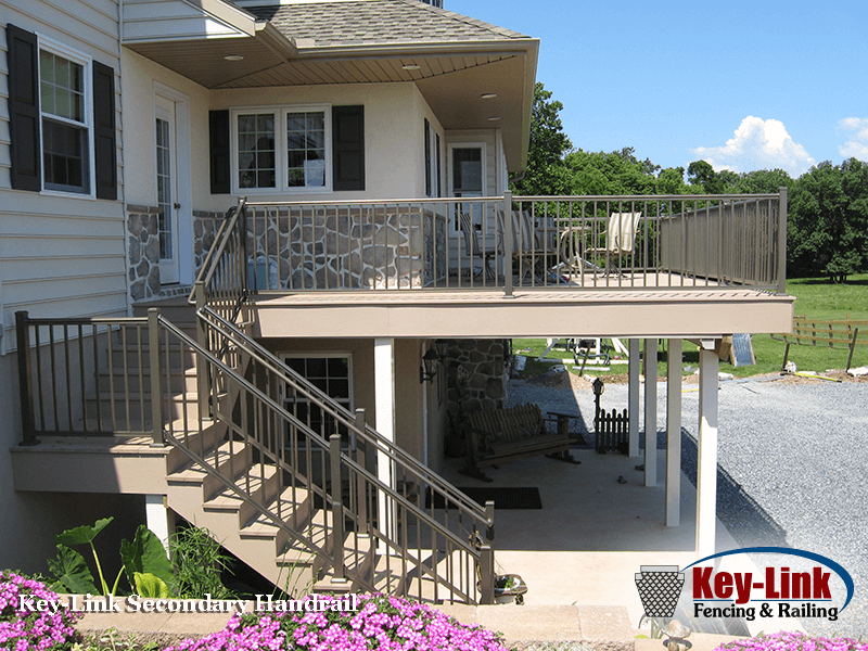 Vinyl & Aluminum Secondary Handrail | ADA Compliant Railing