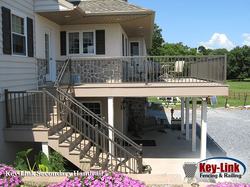 Vinyl & Aluminum Secondary Handrail | ADA Compliant Railing