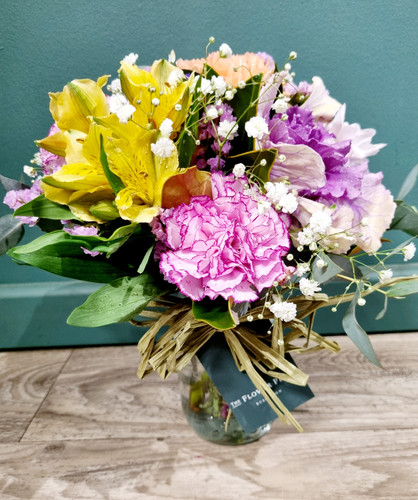 Mixed Posy in Mason Jar | The Flower Place
