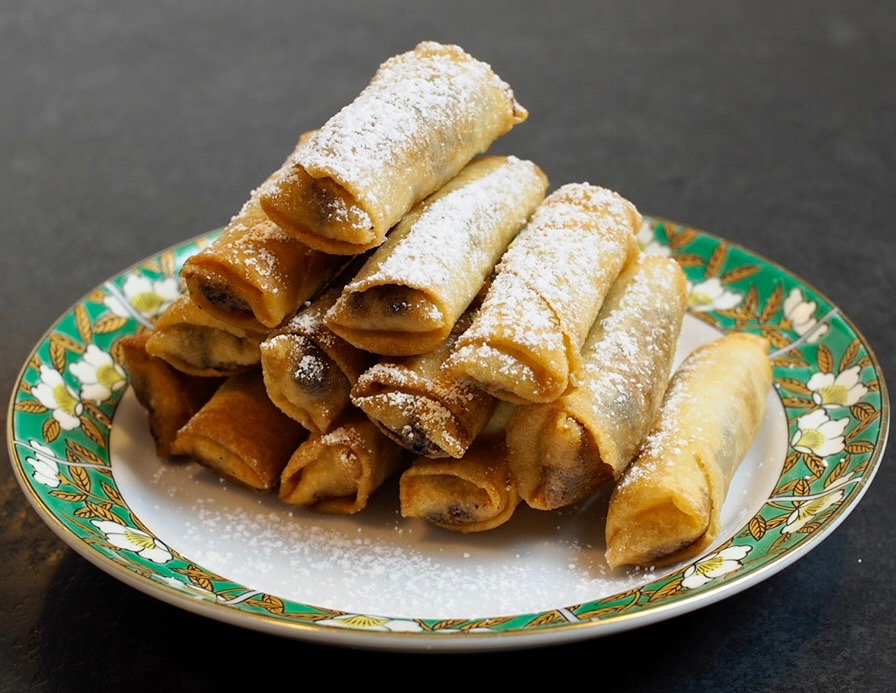 Sweet spring rolls for Christmas | Japanese Cooking Recipe Blog