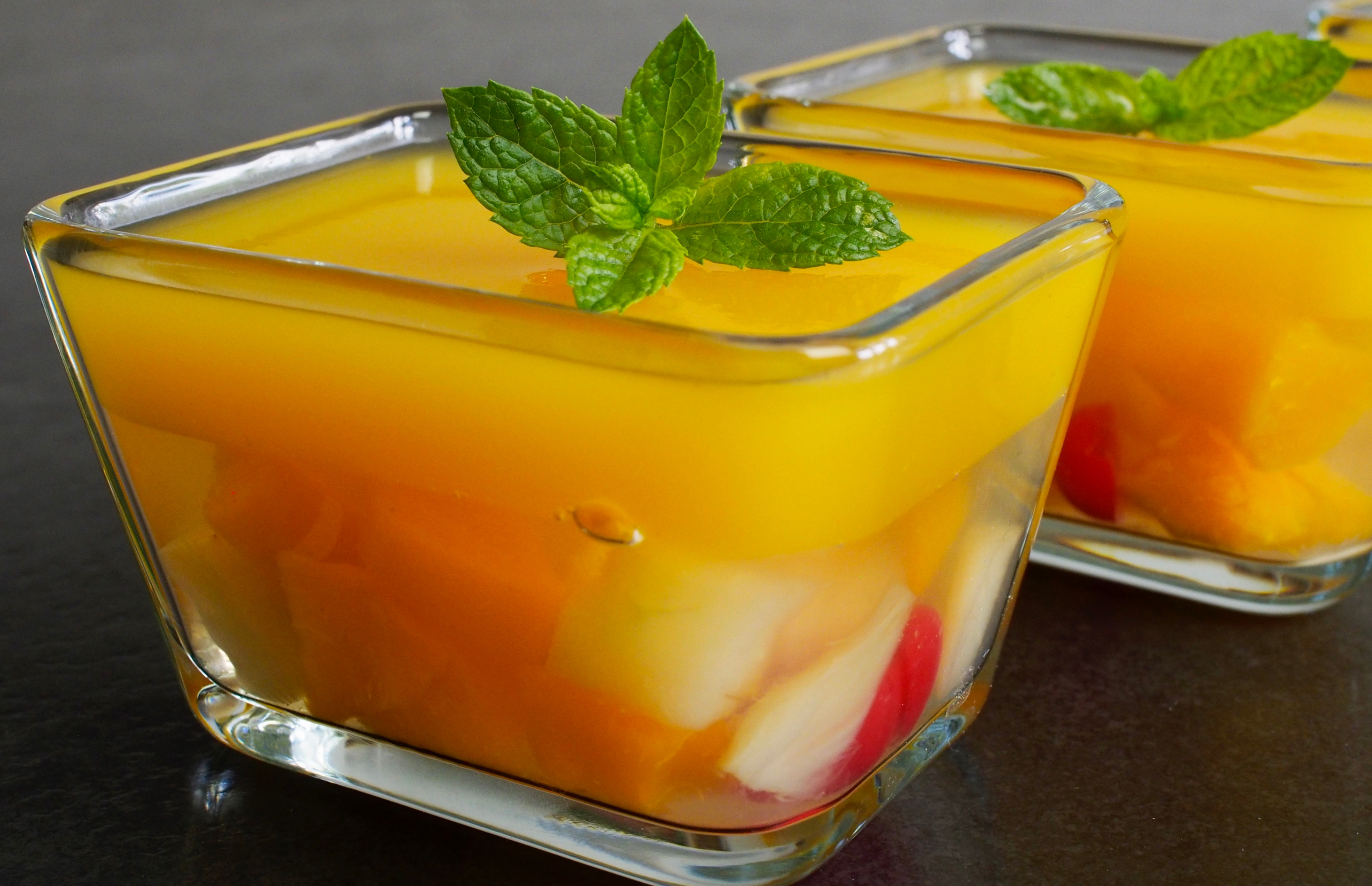 Two layer Fruit Kanten| kurumicooks Japanese Home Cooking