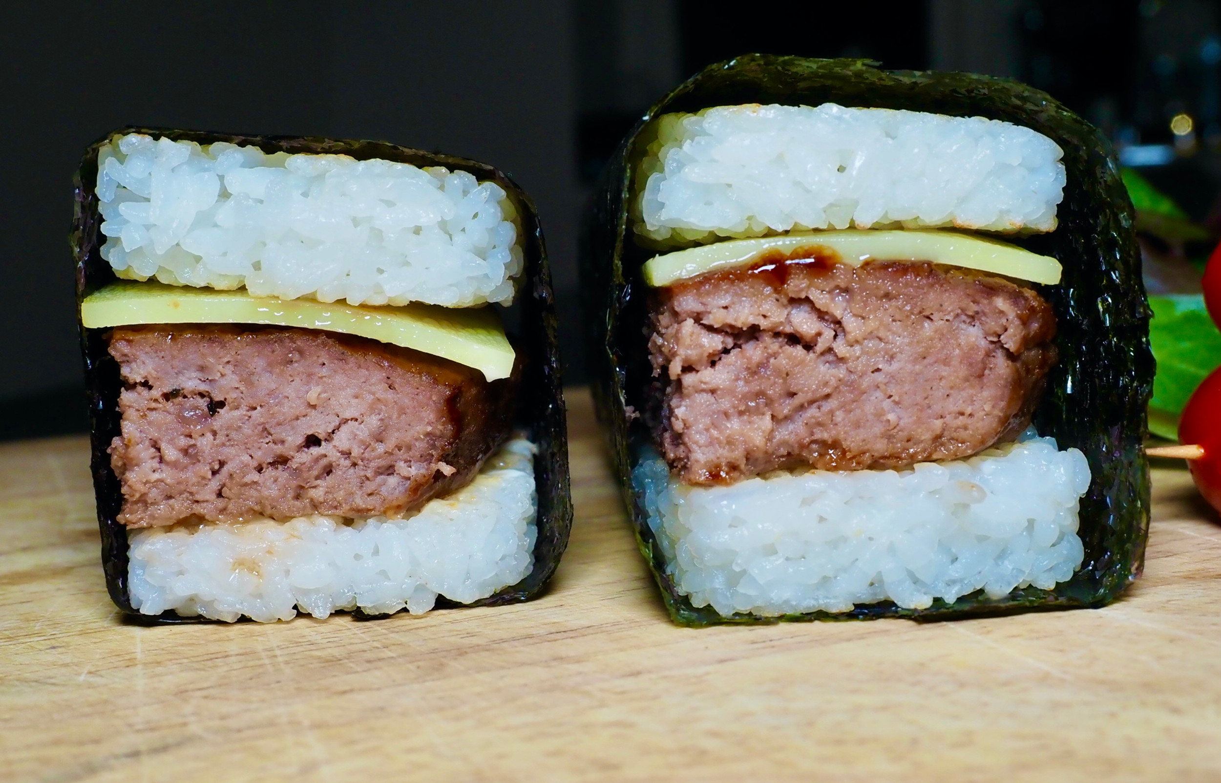 Burger Musubi | kurumicooks Japanese Cooking Recipe Blog