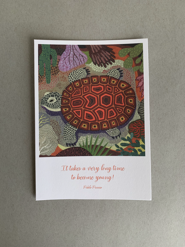 Desert Tortoise - Birthday Card + Envelope set | shachi