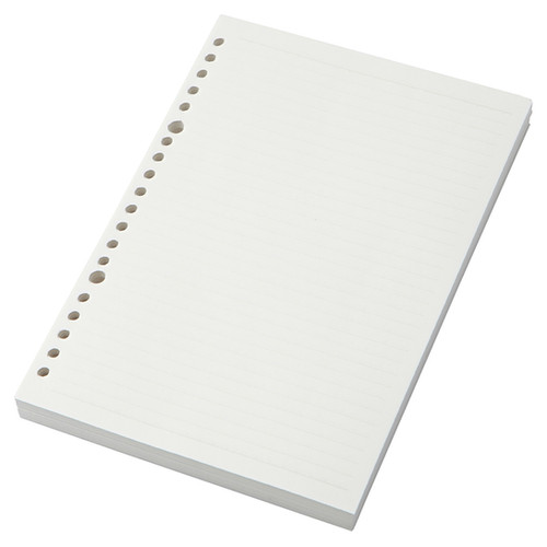 Loose Leaf Paper - A5, 20 Holes (Ruled) | MUJI Philippines