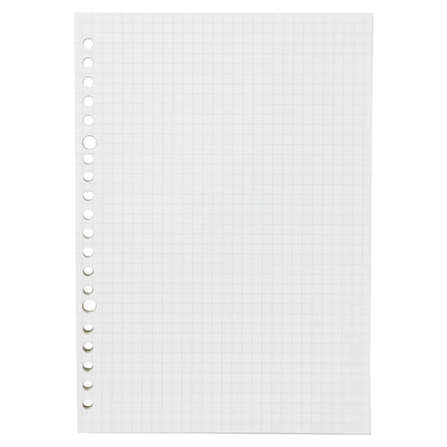 Loose Leaf Paper - A5, 20 Holes (Grid) | MUJI Philippines
