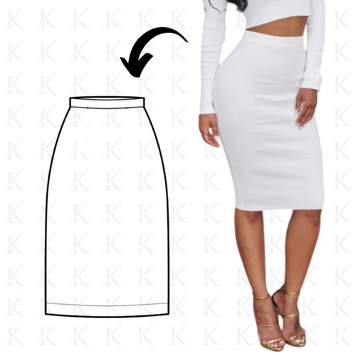 Molde o Patronaje De Falda Tubo | Soy Kairaba