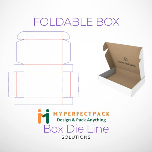 Box die line - Graphic Design Service | Myperfectpack