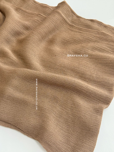 Rayon crinkle - Camel | Raysha.co