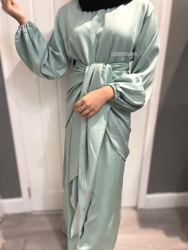 Lana Abaya - Mint | Raysha.co