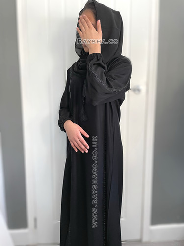 Tall&slim Nayah Abaya- black | Raysha.co
