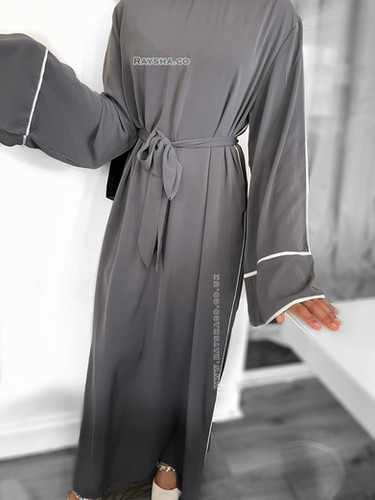 Petite Mahaa Abaya- Grey | Raysha.co