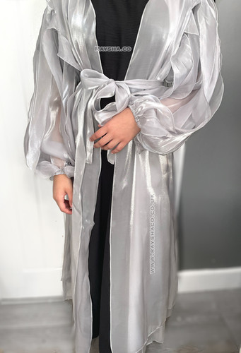 Falak Abaya- Grey | Raysha.co