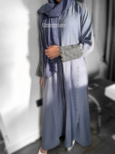 Petite Alarna Abaya- Grey | Raysha.co