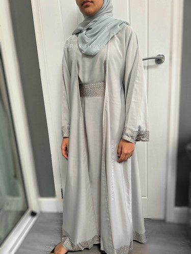 Taliah Abaya-grey | Raysha.co