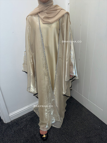 Lamiyah Abaya- champagne gold | Raysha.co