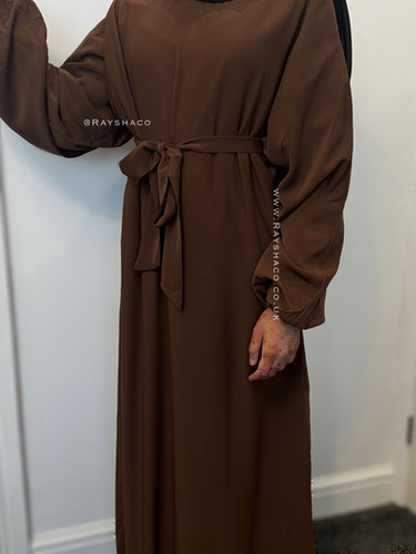 Aisha Abaya- Brown | Raysha.co