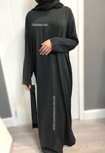 Petite Ayah Abaya -Black | Raysha.co