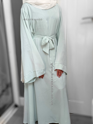 Azra Abaya - pastel mint | Raysha.co