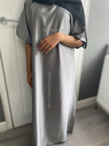 Raysha.co satin Under Abaya -grey | Raysha.co