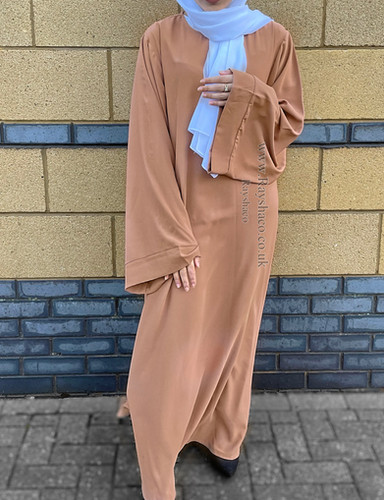 Azra Abaya- Nude | Raysha.co