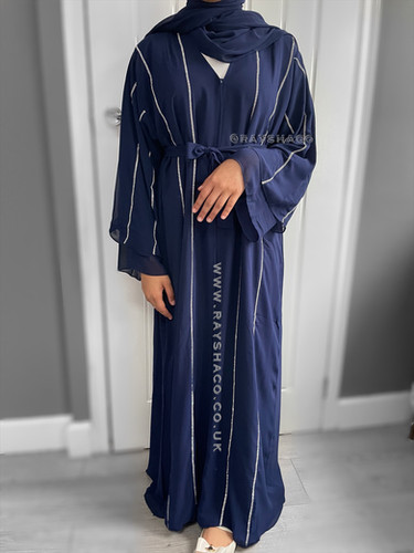 Amina Abaya - navy | Raysha.co