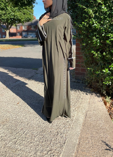 Mahaa abaya- Khaki | Raysha.co