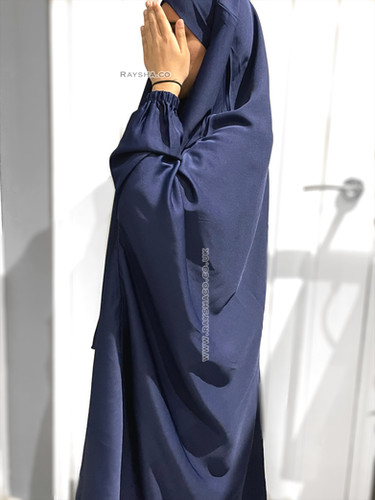 Petite Hawa Jilbab-navy | Raysha.co