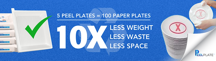 Peel Plate | Peelable Dinnerware™