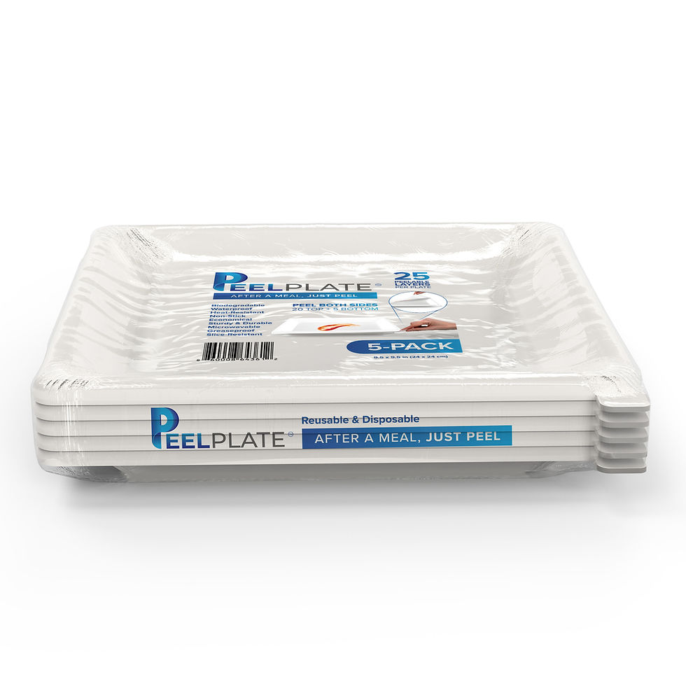 Peel Plate | Peelable Dinnerware™